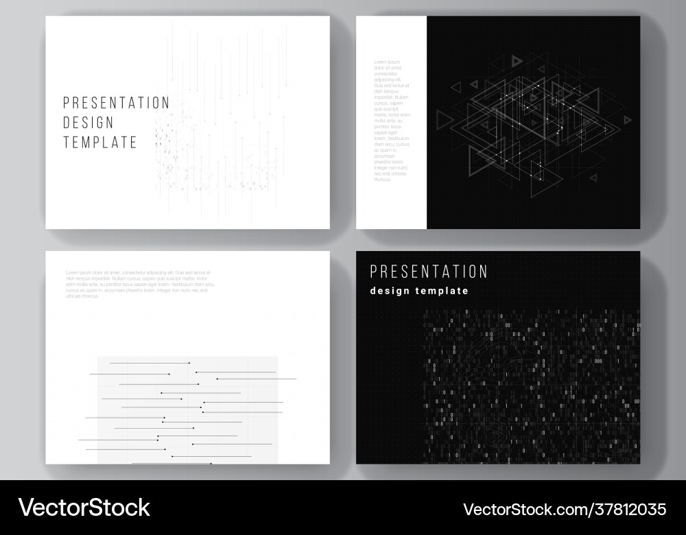 Layout presentation slides design Royalty Free Vector Image