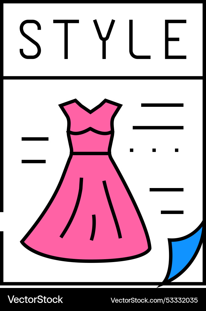 Magazine style icon color Royalty Free Vector Image