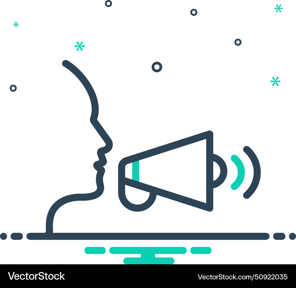 Speaking Royalty Free Vector Image - VectorStock