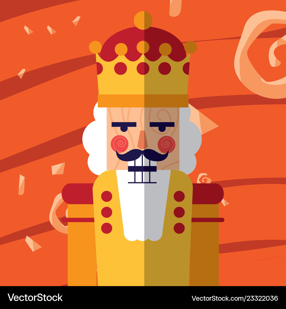 Christmas nutcracker design Royalty Free Vector Image
