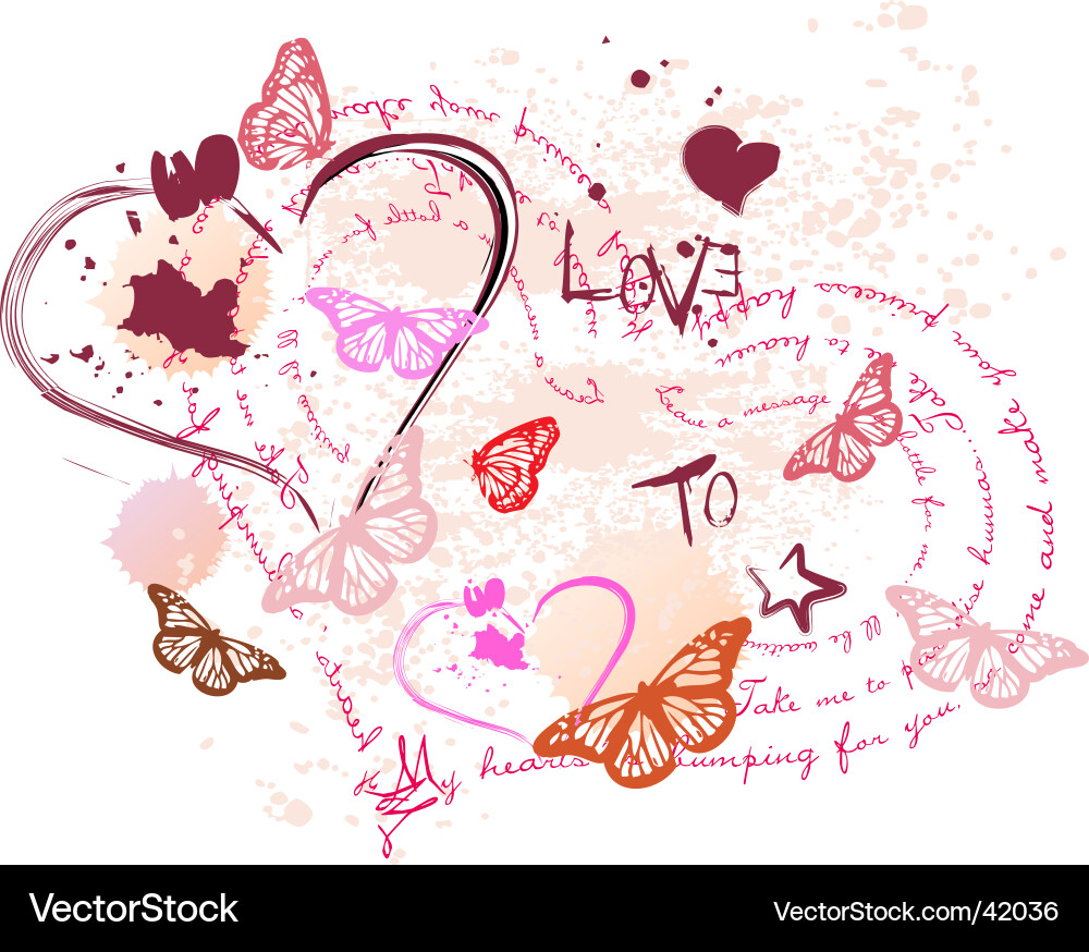 Heart grunge Royalty Free Vector Image - VectorStock