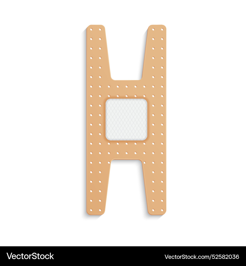 Medical plaster elastic bandage Royalty Free Vector Image