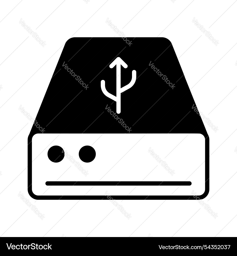 External drive Royalty Free Vector Image - VectorStock