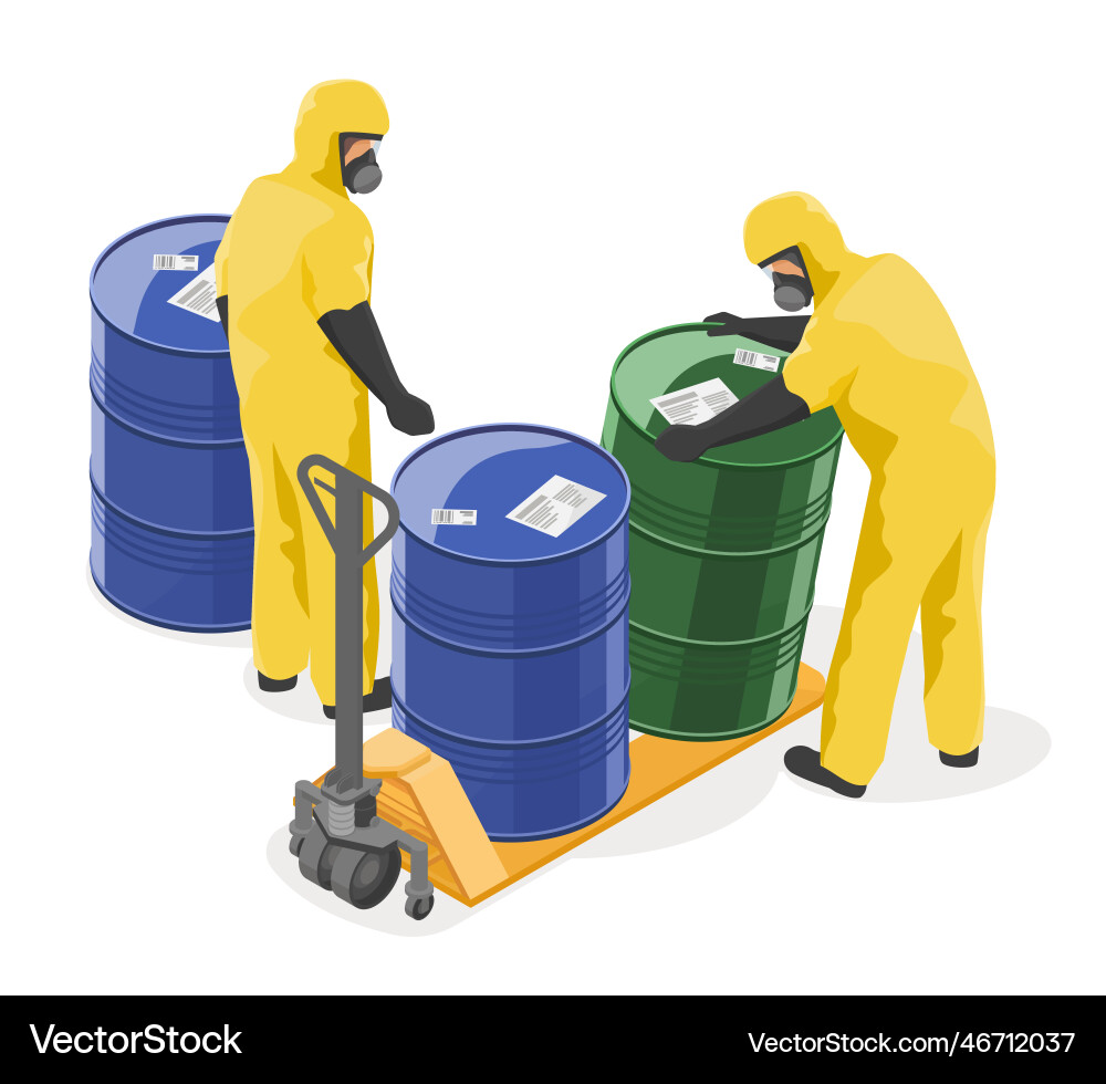 Hazardous Waste Management Royalty Free Vector Image