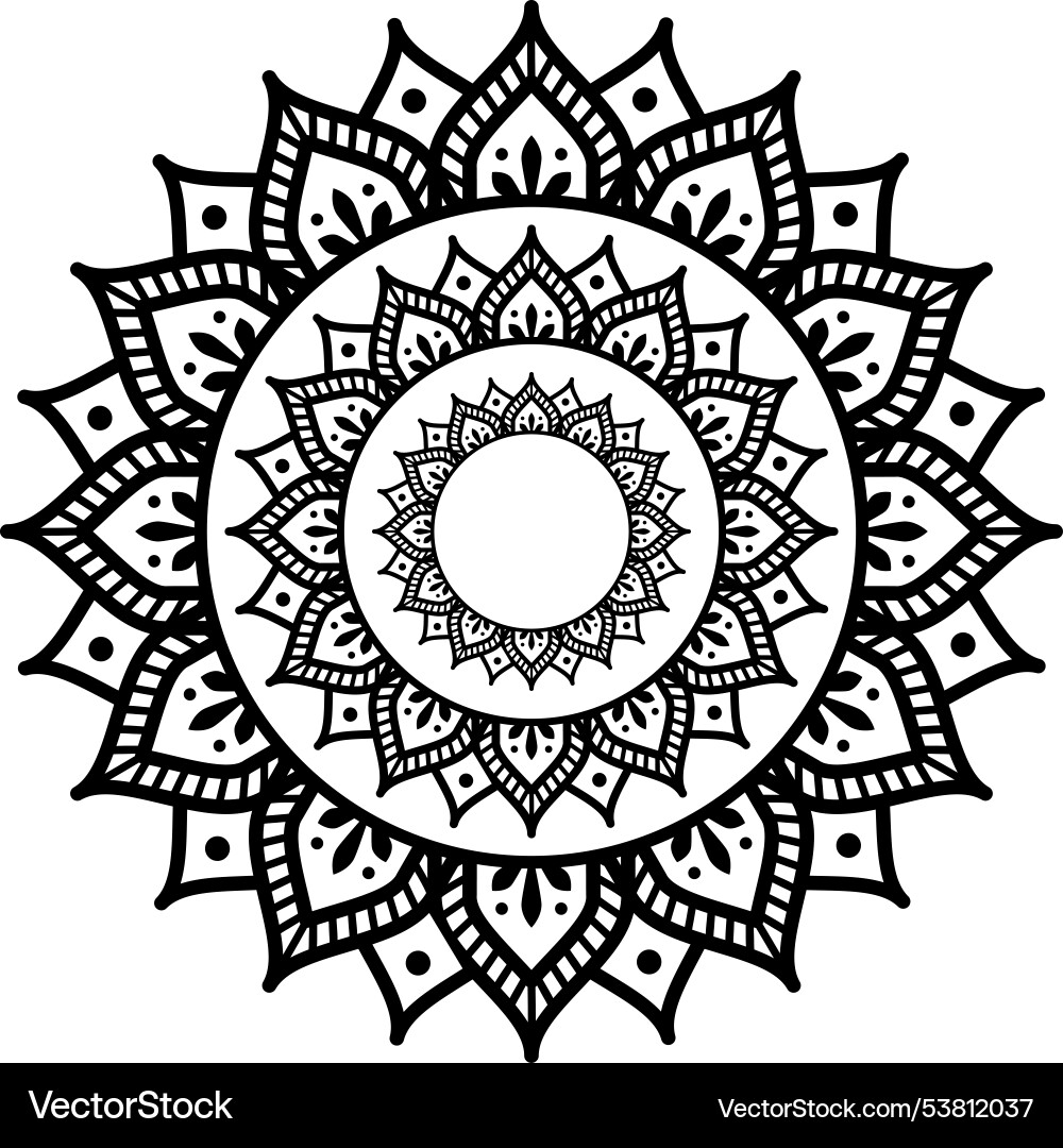 Mandala pattern designs Royalty Free Vector Image