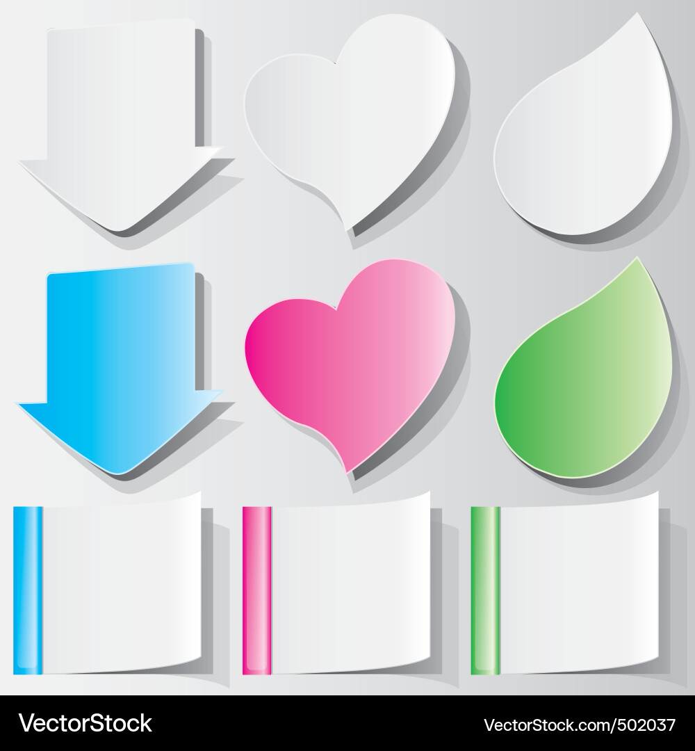 Stickers Royalty Free Vector Image - VectorStock