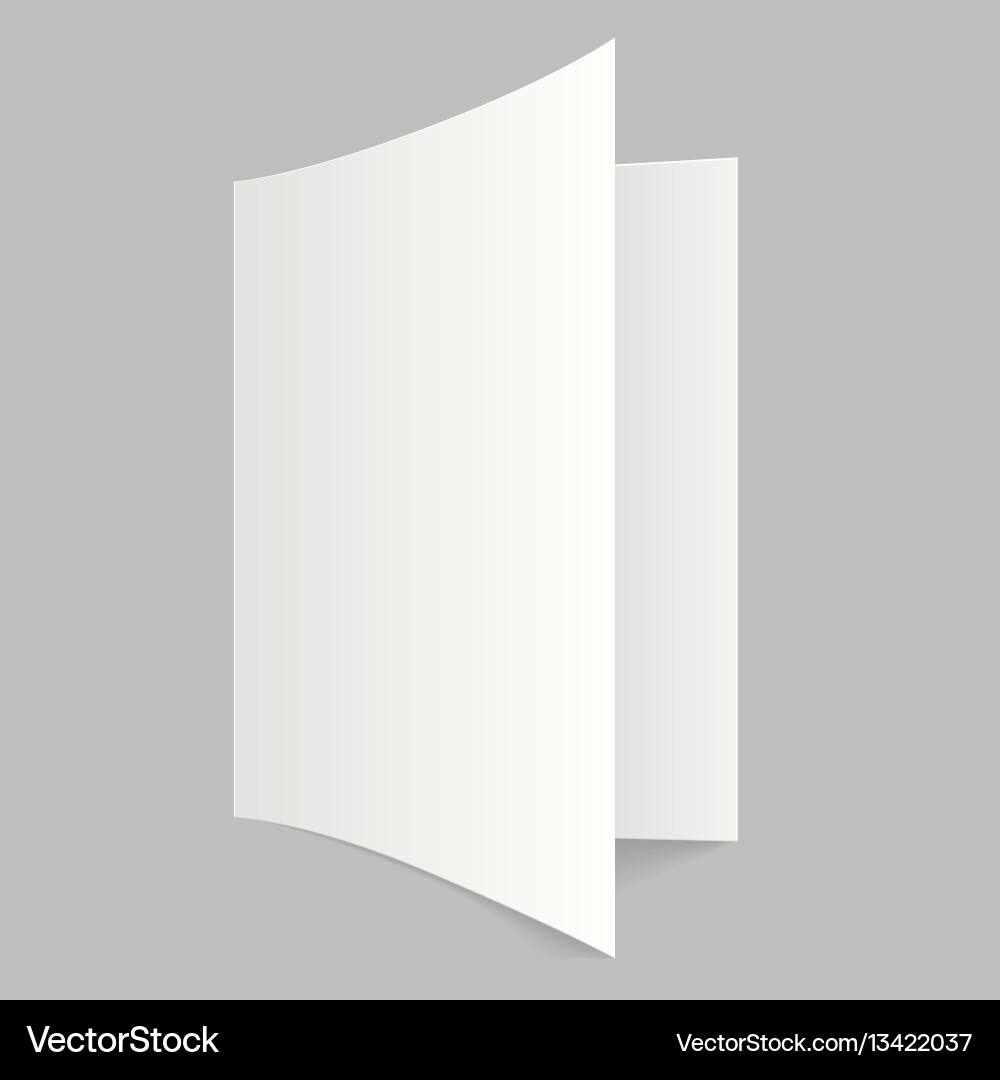 White sheet of paper with shadows Royalty Free Vector Image