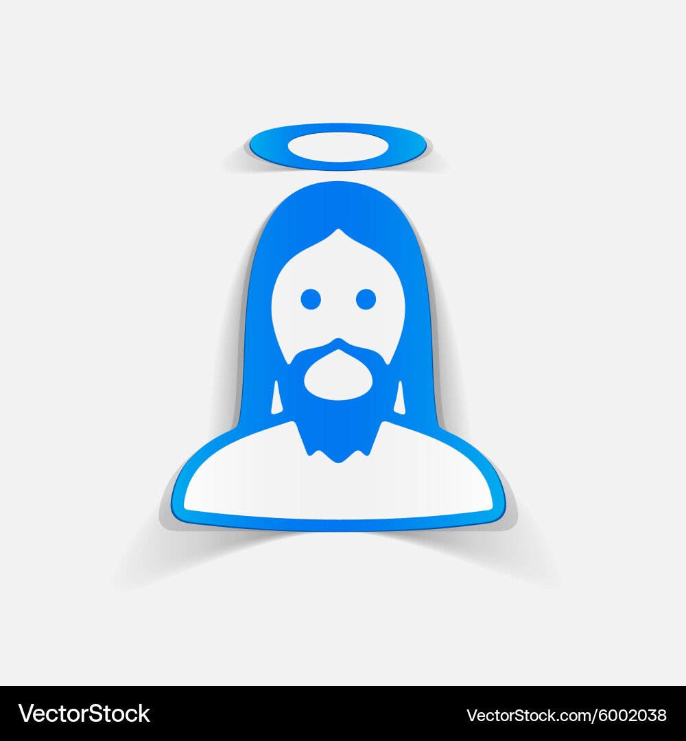 Realistic design element jesus Royalty Free Vector Image