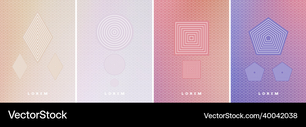 Set of cover templates Royalty Free Vector Image