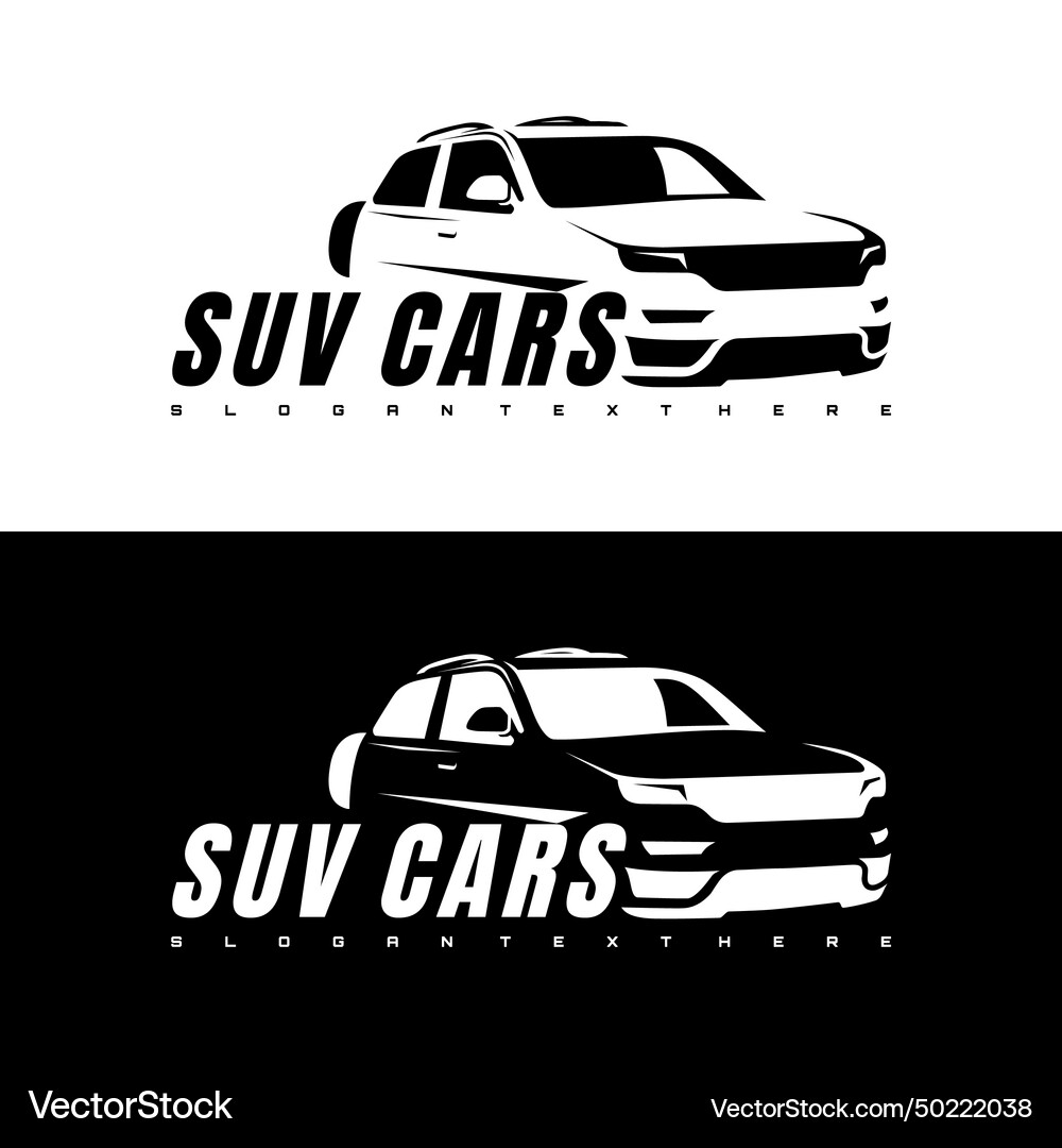 Suv car logo art Royalty Free Vector Image - VectorStock