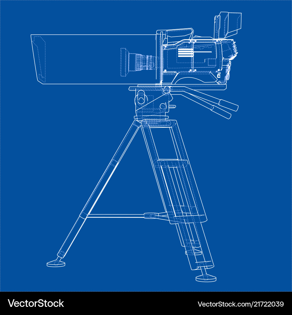 Movie-cinema camera concept Royalty Free Vector Image