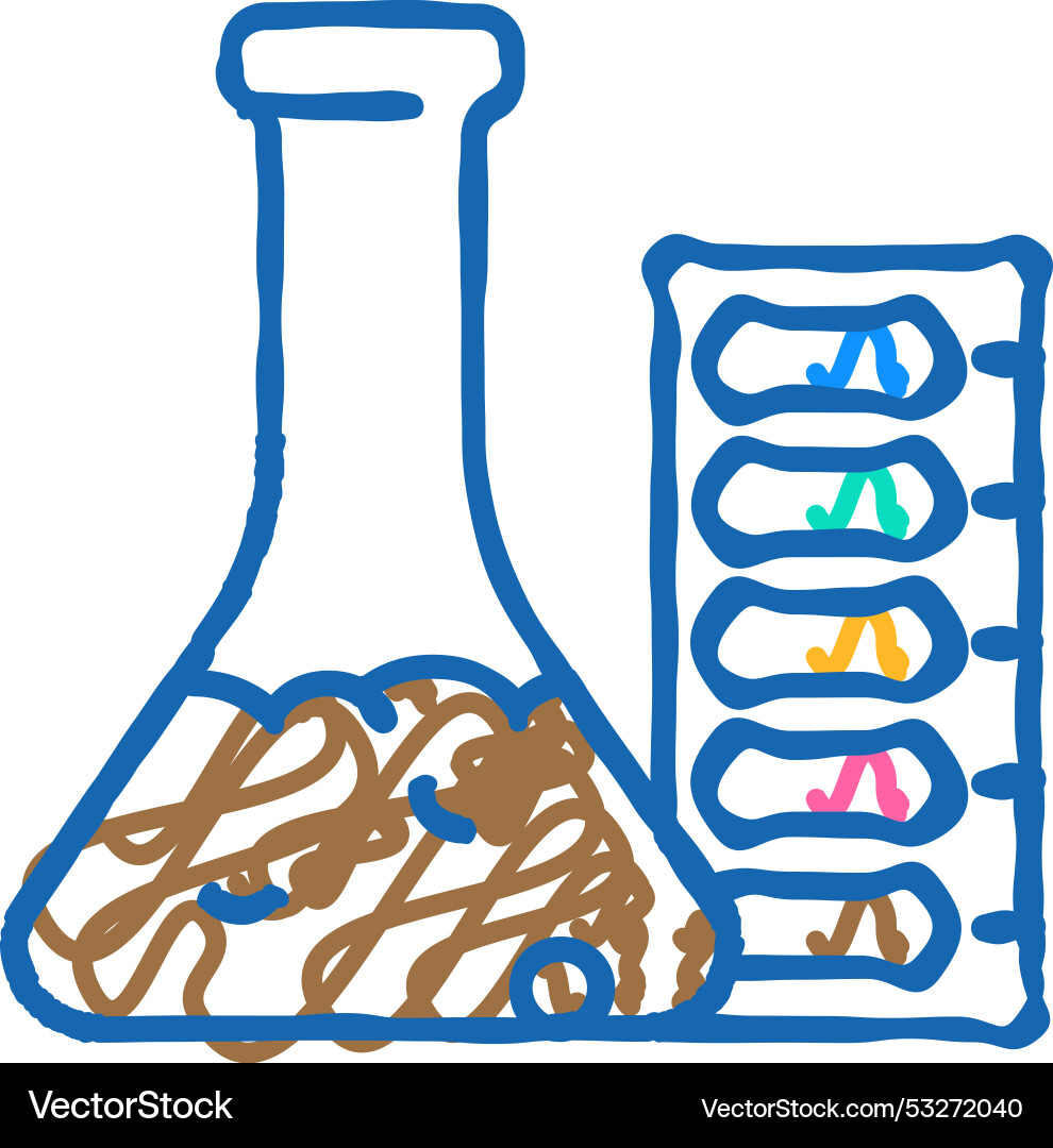 Acidity of peat icon doodle Royalty Free Vector Image
