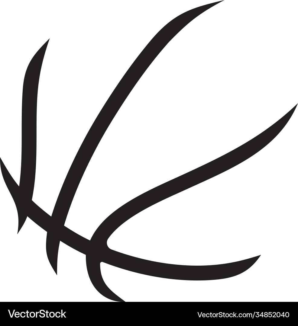 Basketball ball abstract Royalty Free Vector Image