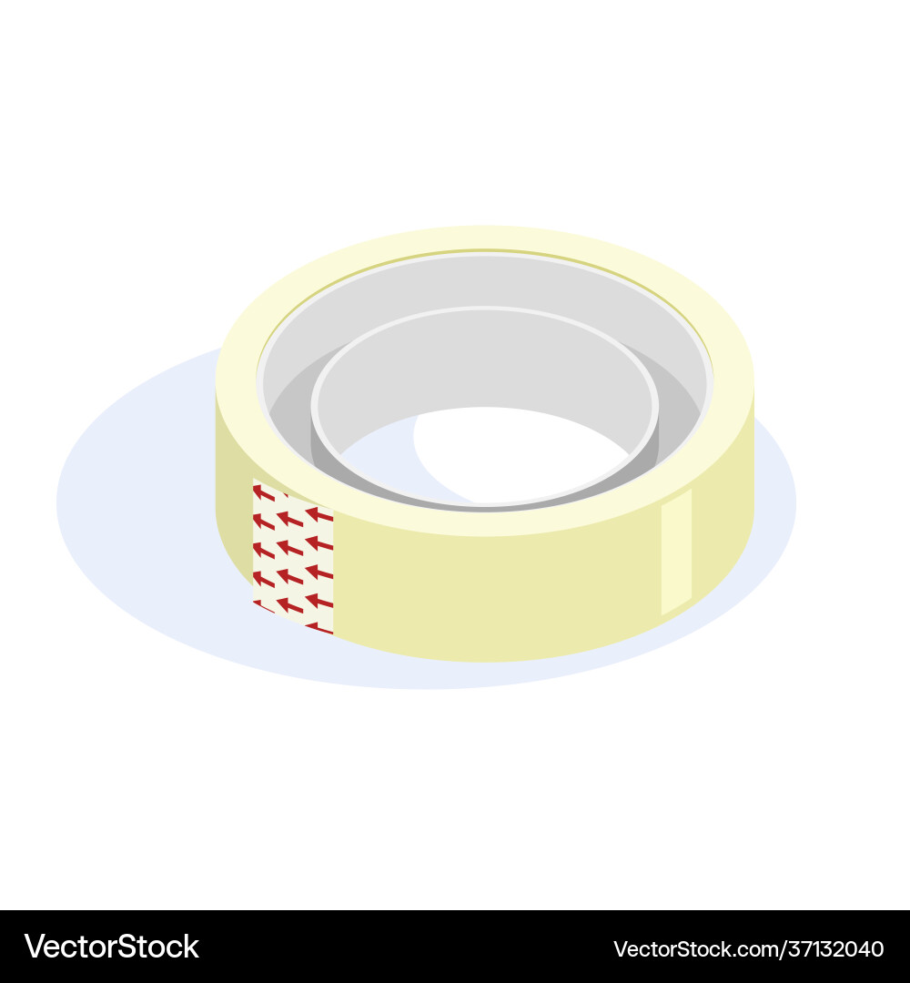 Roll scotch tape glue stationery Royalty Free Vector Image