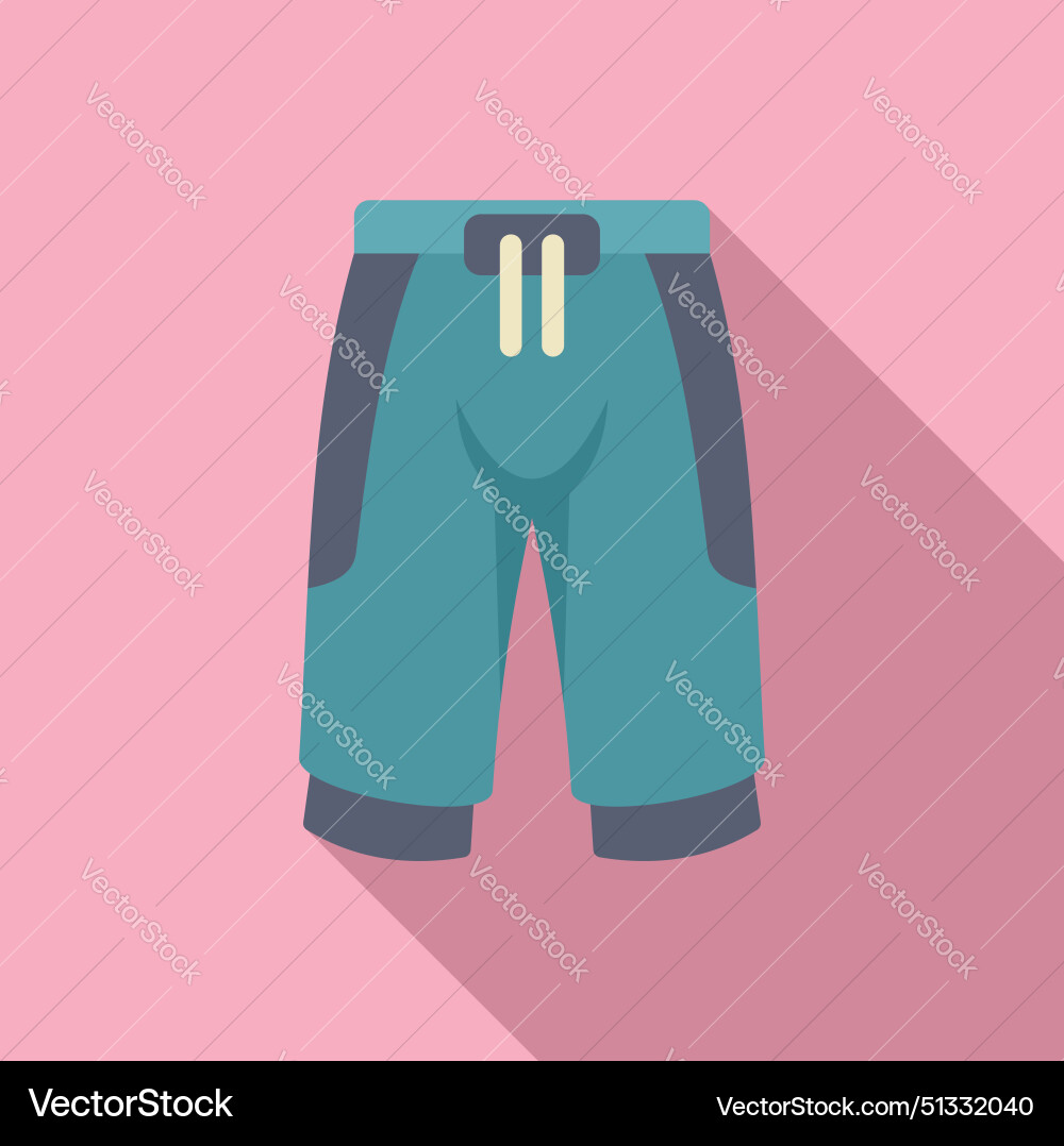 Stylish flat design sport shorts Royalty Free Vector Image