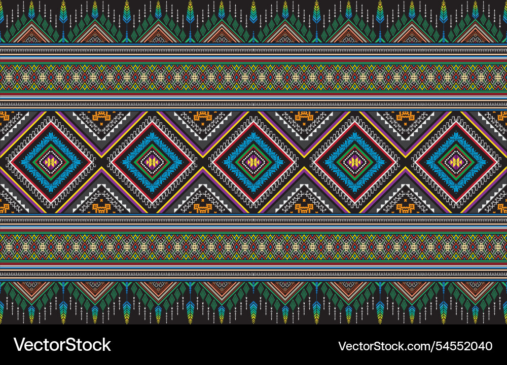 Tribal pastel multicolor navajo seamless Vector Image