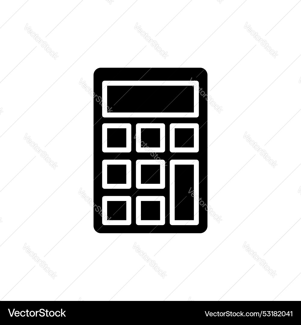 Calculator icon set accounting calculate symbol Vector Image