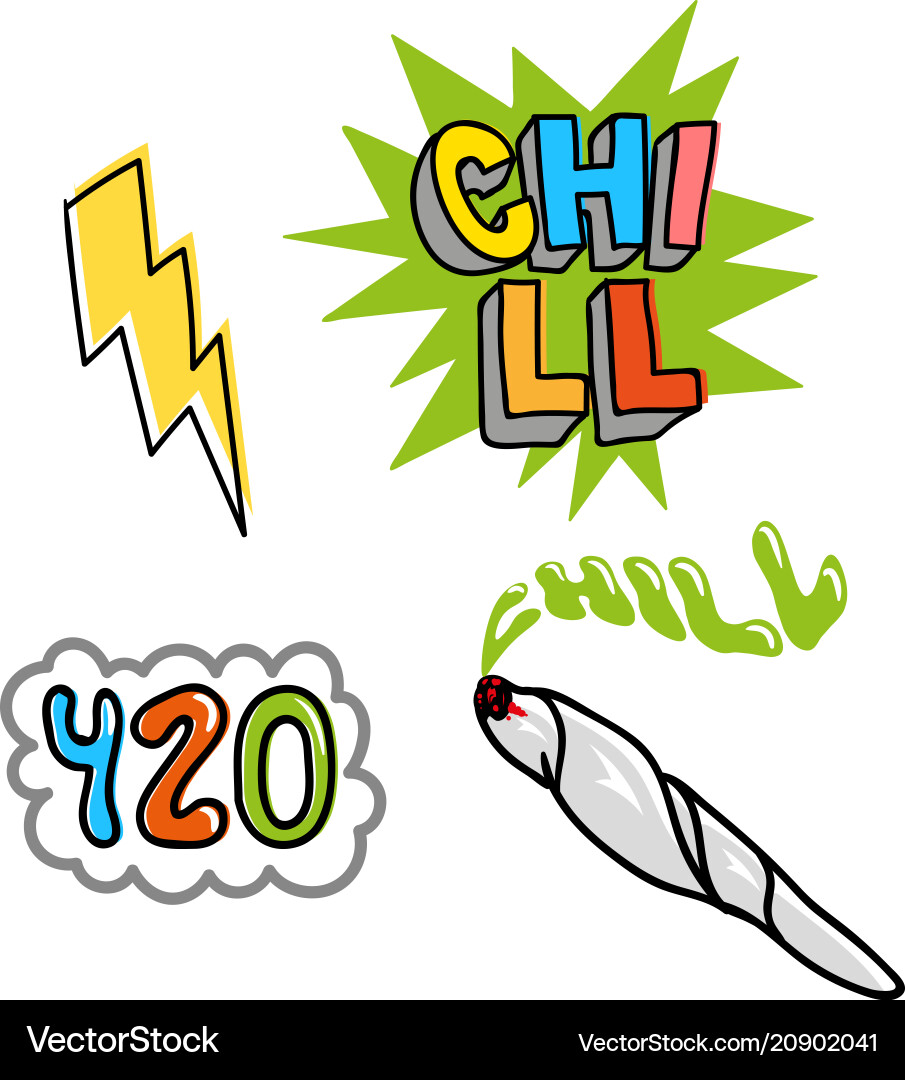 Chill set Royalty Free Vector Image - VectorStock