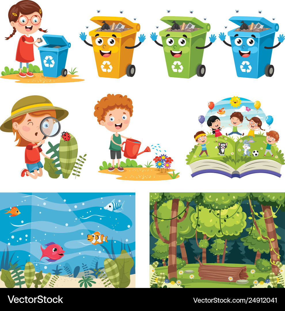 Environment elements Royalty Free Vector Image