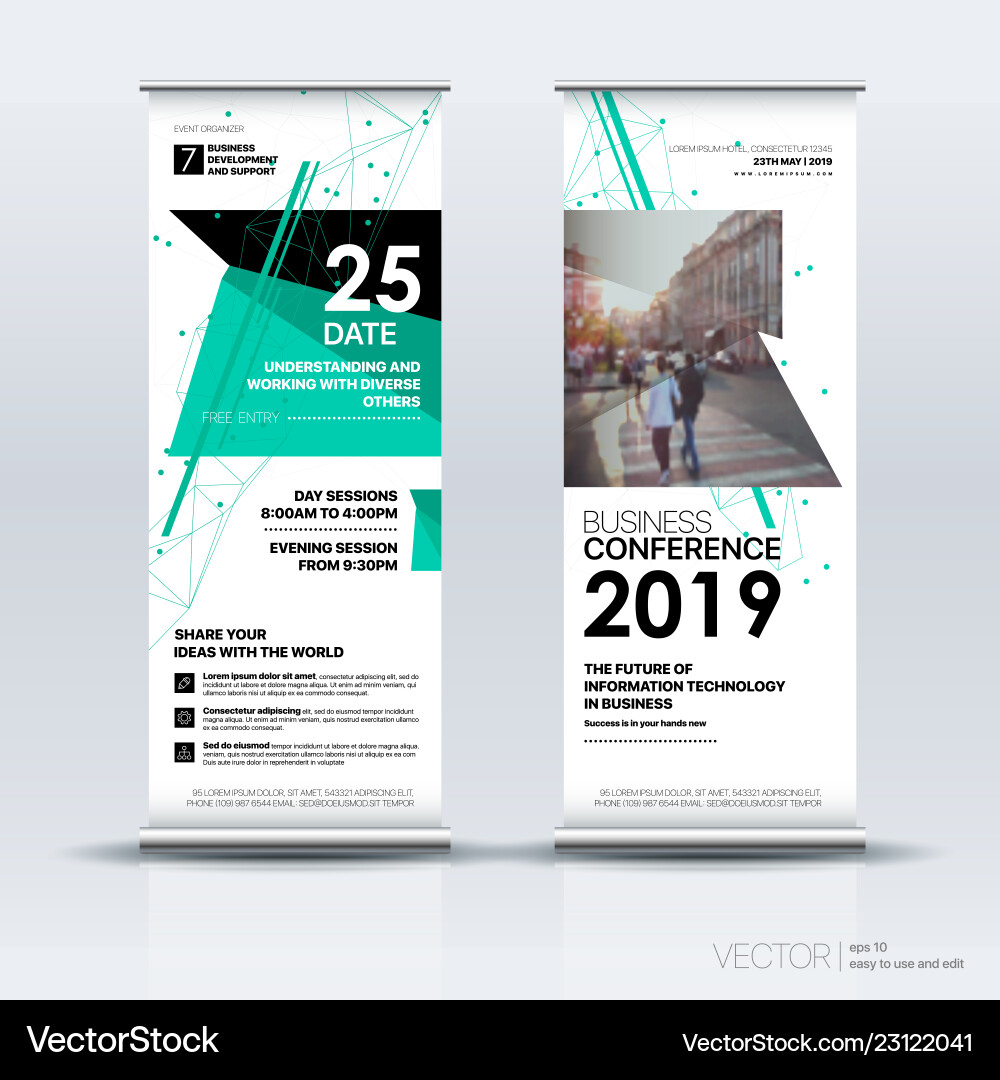 Vertical banner design signboard Royalty Free Vector Image