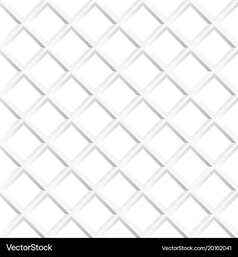 White geometric grid texture - seamless Royalty Free Vector