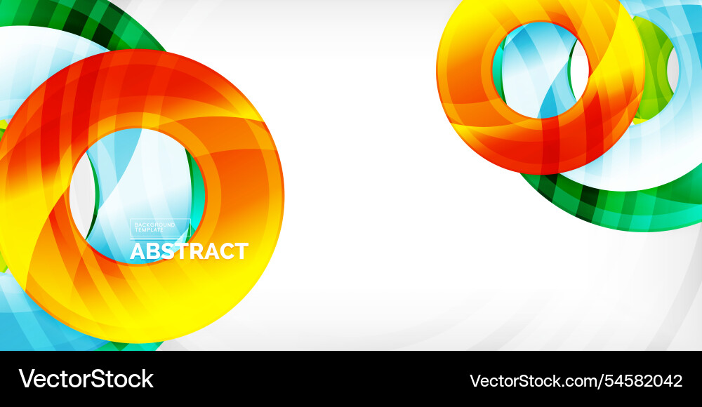 Circles round elements ring shapes premium Vector Image