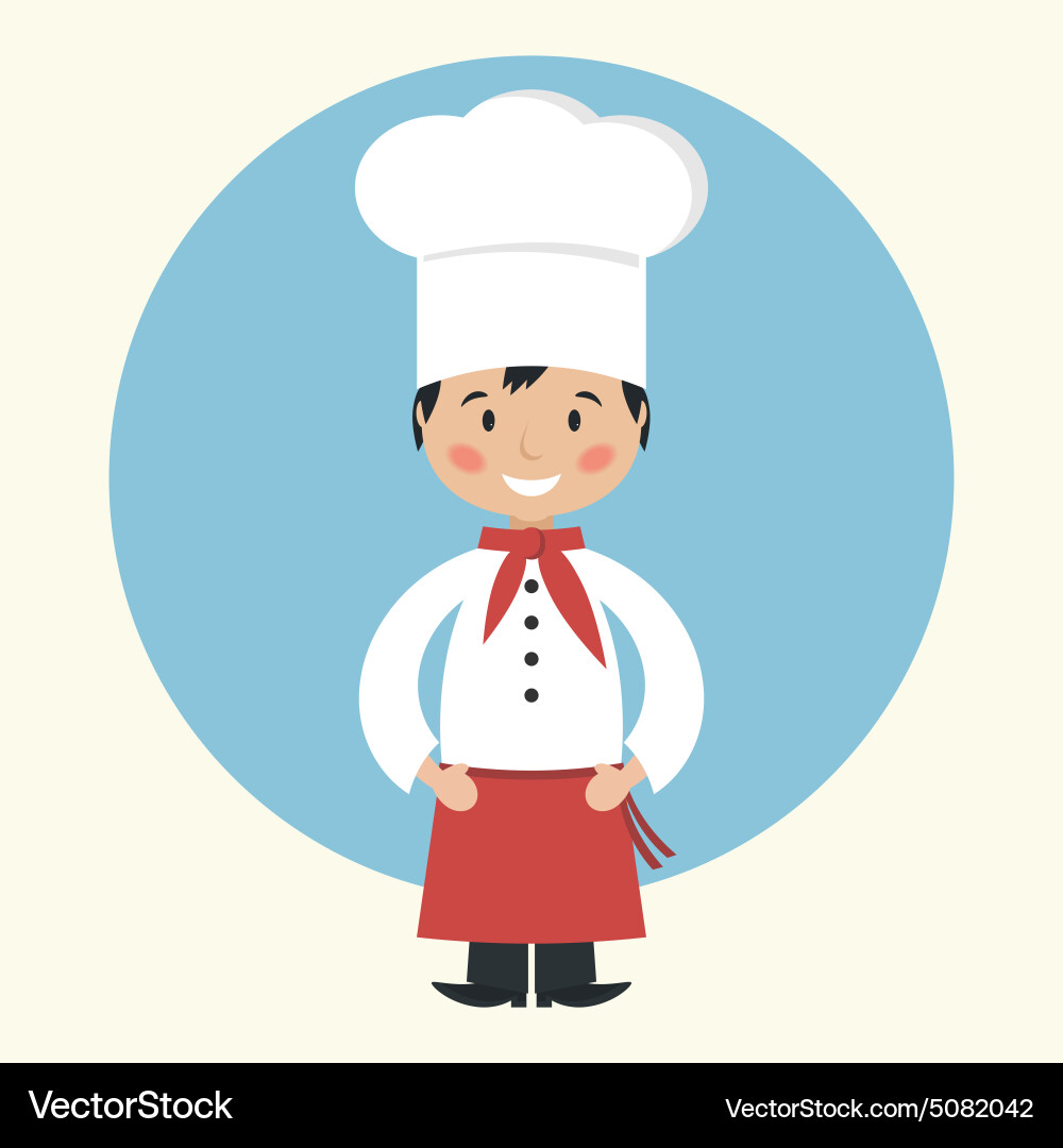 Funny chef Royalty Free Vector Image - VectorStock