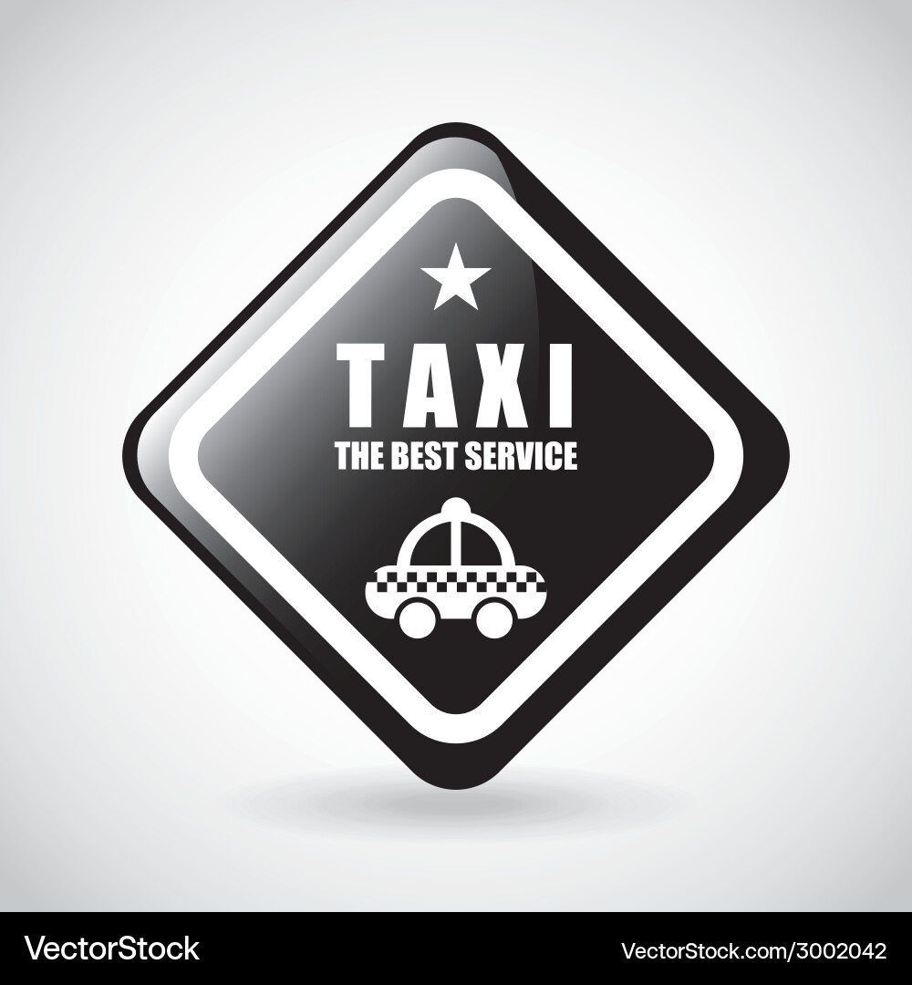 Taxi design Royalty Free Vector Image - VectorStock