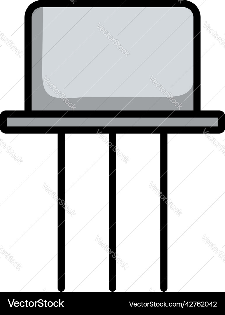 Transistor icon Royalty Free Vector Image - VectorStock