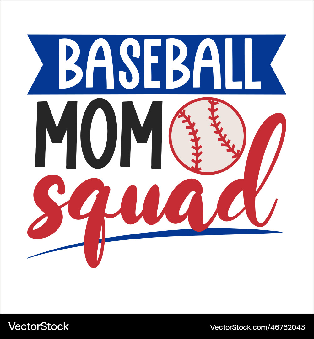 Baseball Lettering & Signage Royalty Free Vector Image