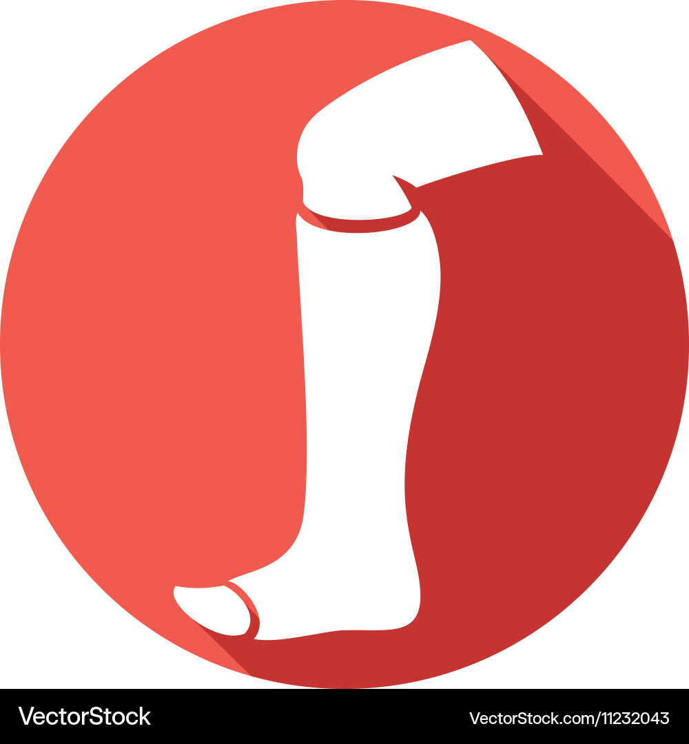 Broken leg icon Royalty Free Vector Image - VectorStock