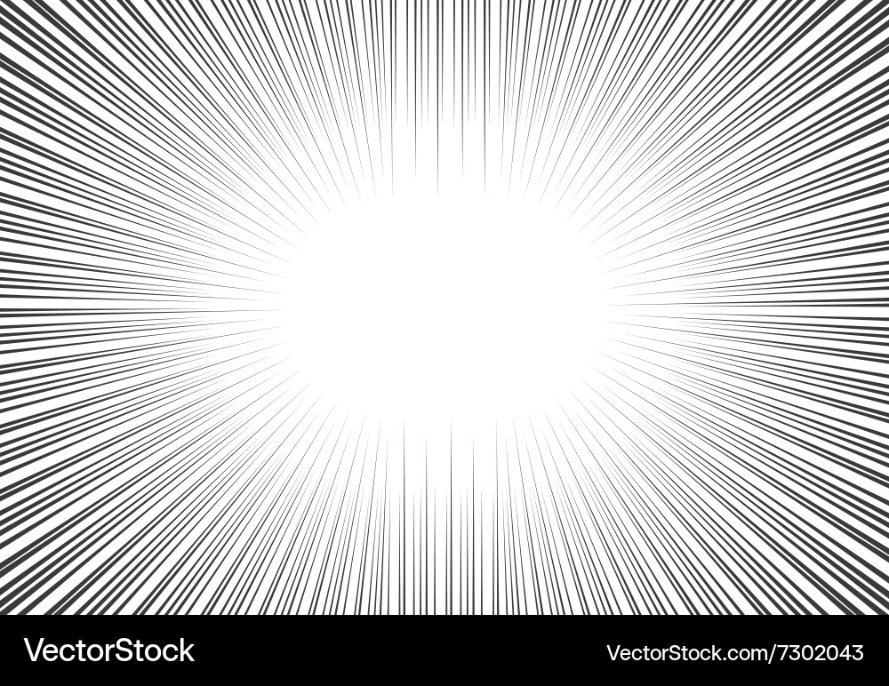 Comic book speed lines background Royalty Free Vector Image
