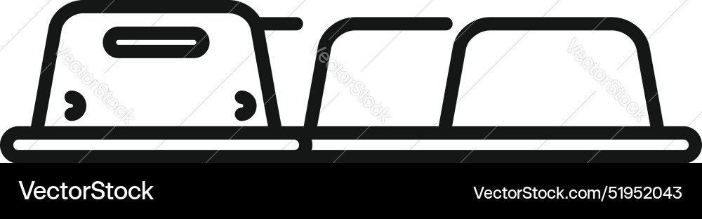 Empty bicycle parking rack standing on white Vector Image