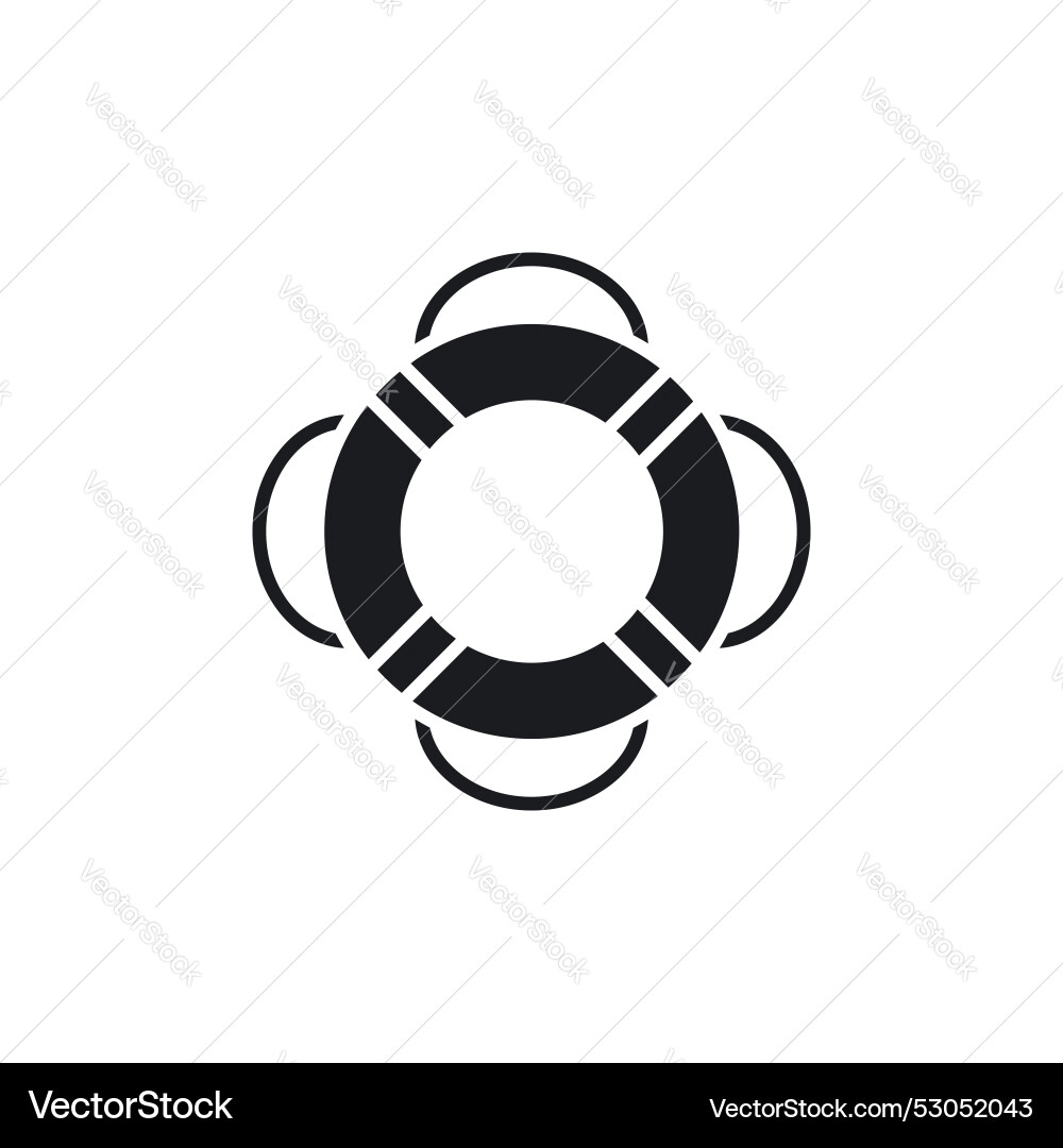 Life buoy icon set lifesaver ring symbol beach Vector Image