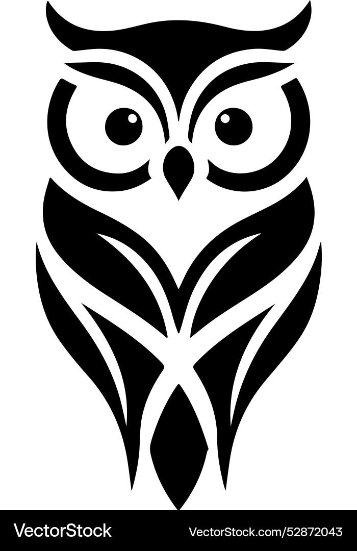 Owl icon art Royalty Free Vector Image - VectorStock
