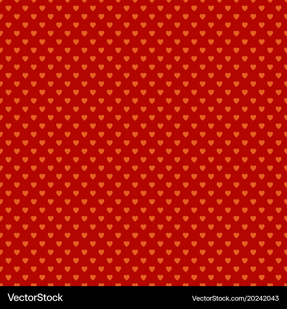 Repeating heart pattern background design - love Vector Image