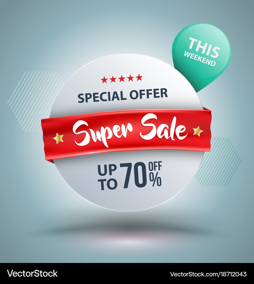 Special offer super sale Royalty Free Vector Image