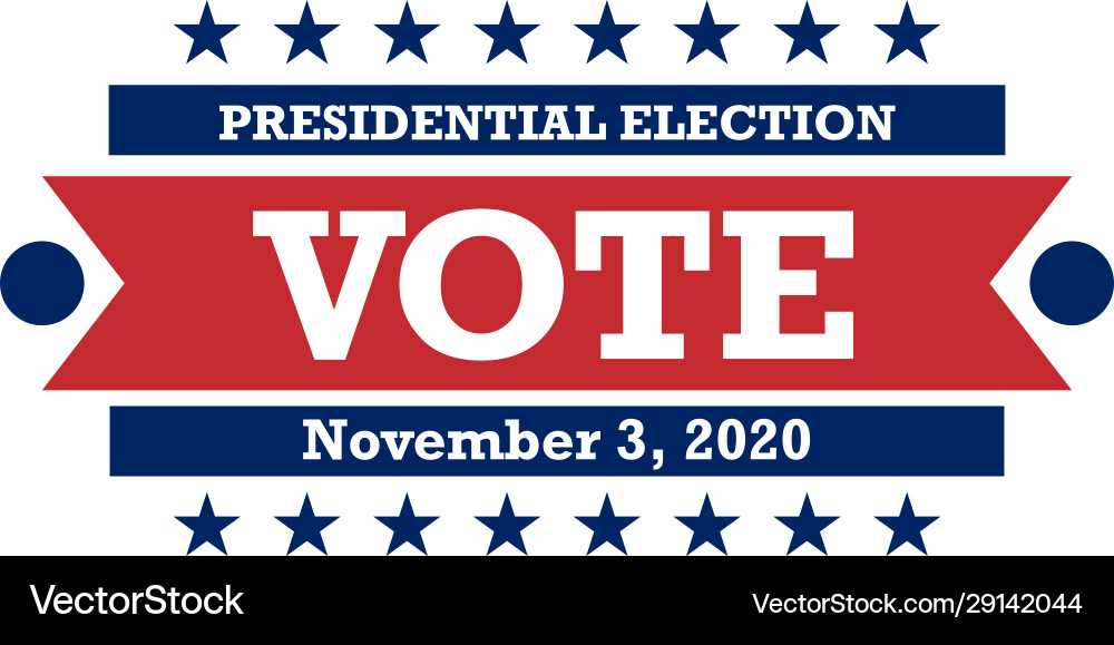 2020 US Presidential Election Buttons Royalty Free Vector