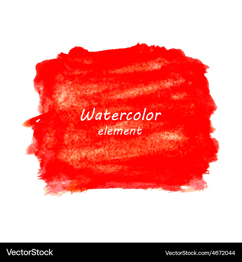 Abstract watercolor art hand paint isolated Vector Image