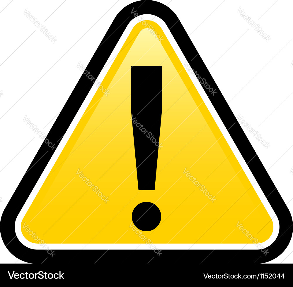 Danger warning sign Royalty Free Vector Image - VectorStock