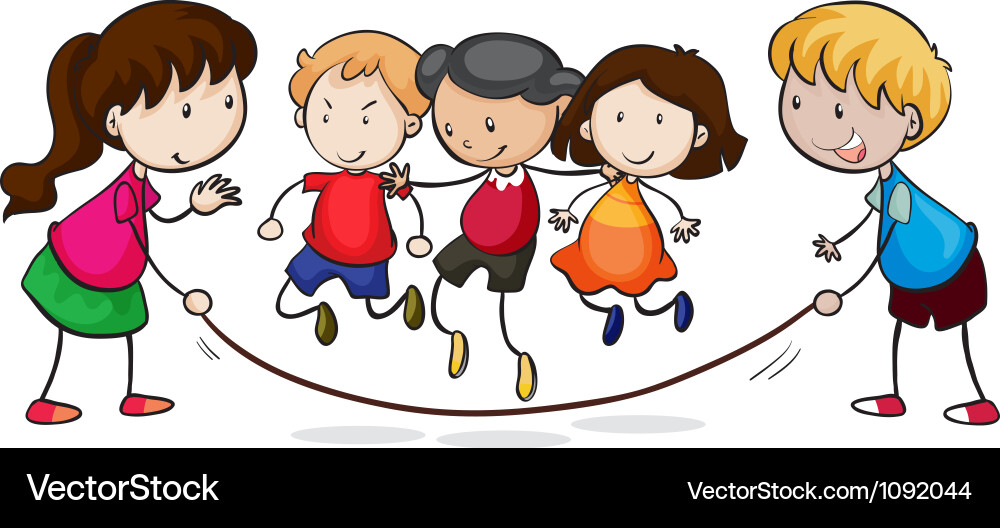 Kids playing Royalty Free Vector Image - VectorStock