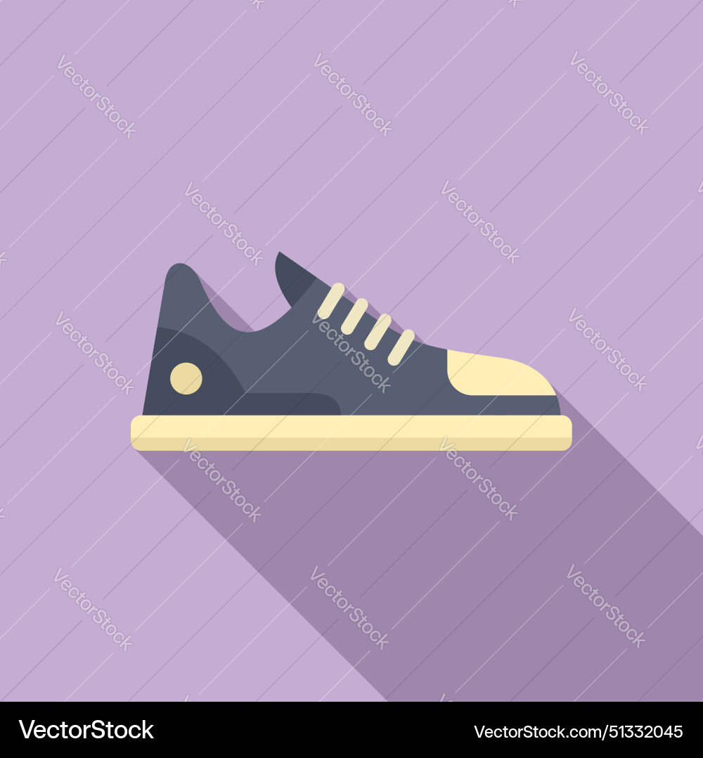 Flat design of casual sneaker Royalty Free Vector Image