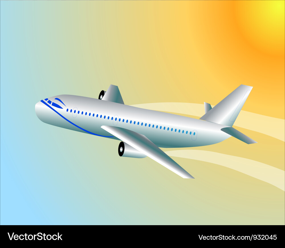 Plane background Royalty Free Vector Image - VectorStock