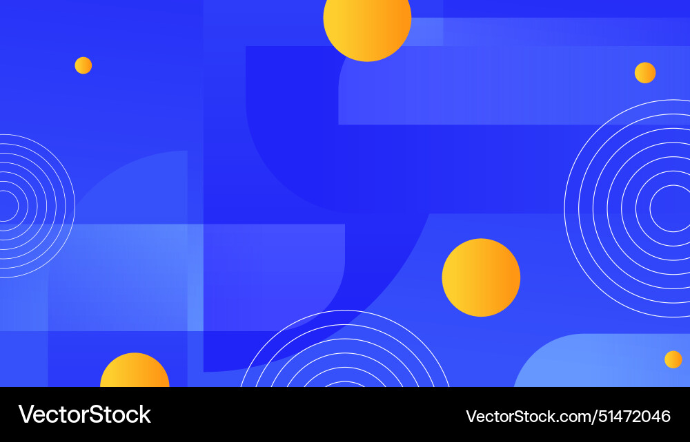 Blue white and orange abstract geometric gradient Vector Image