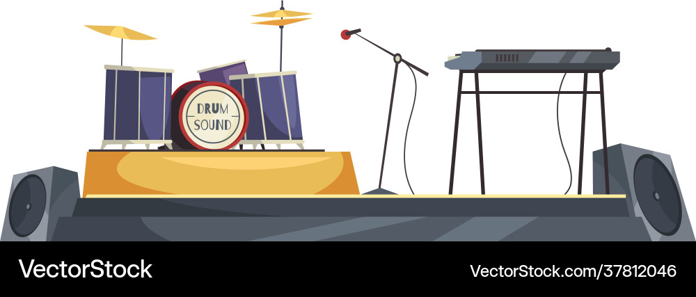 Concert stage Royalty Free Vector Image - VectorStock
