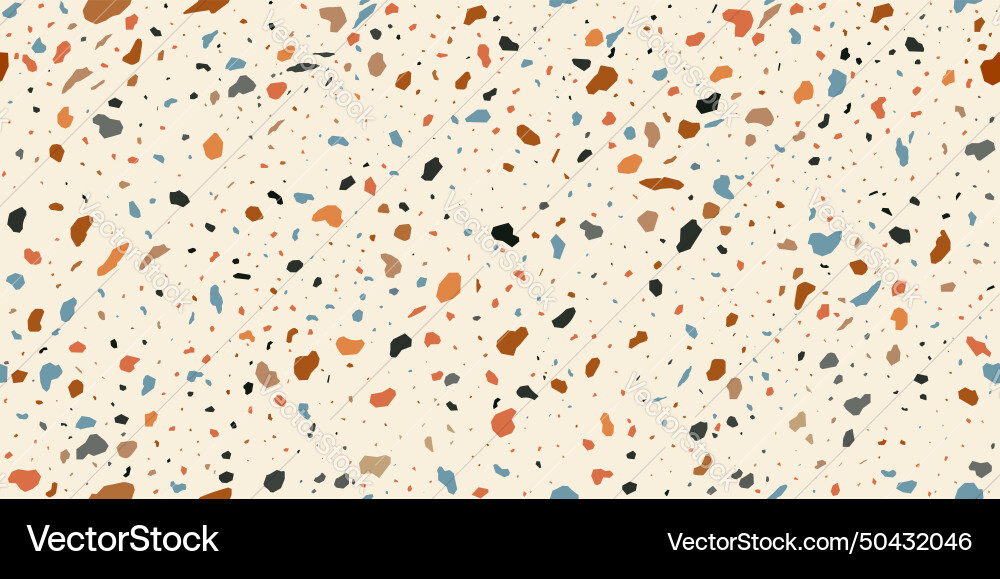 Terrazo mosaic tile pattern terazzo marble floor Vector Image