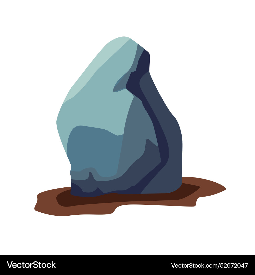 Boulder image rock clip art stone clipart Vector Image