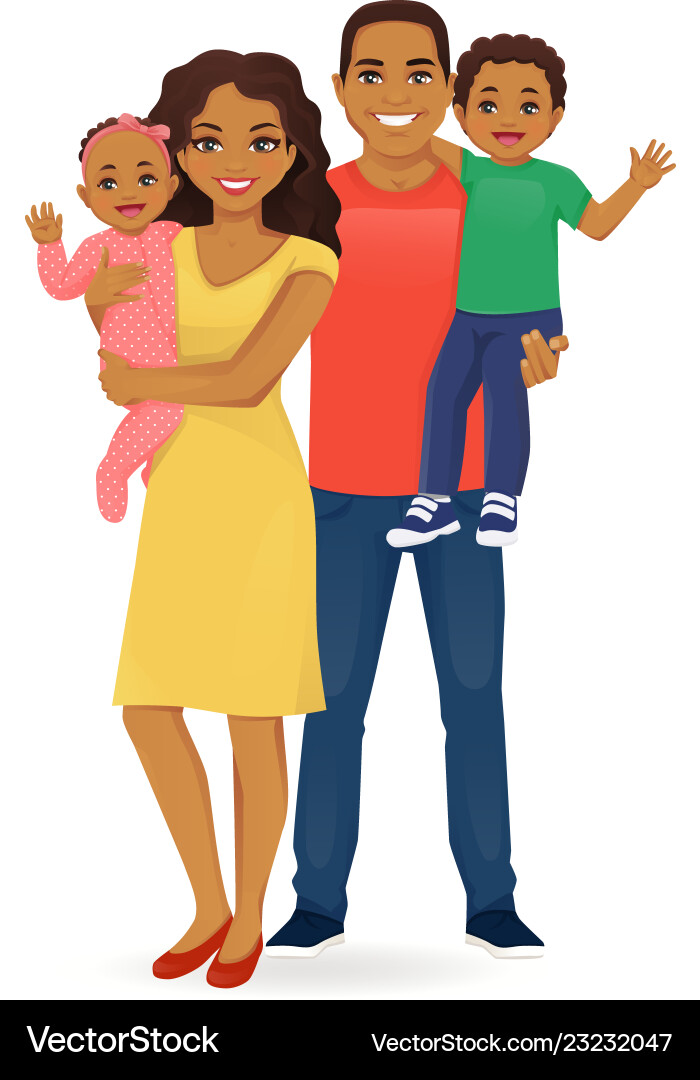 Family portrait Royalty Free Vector Image - VectorStock