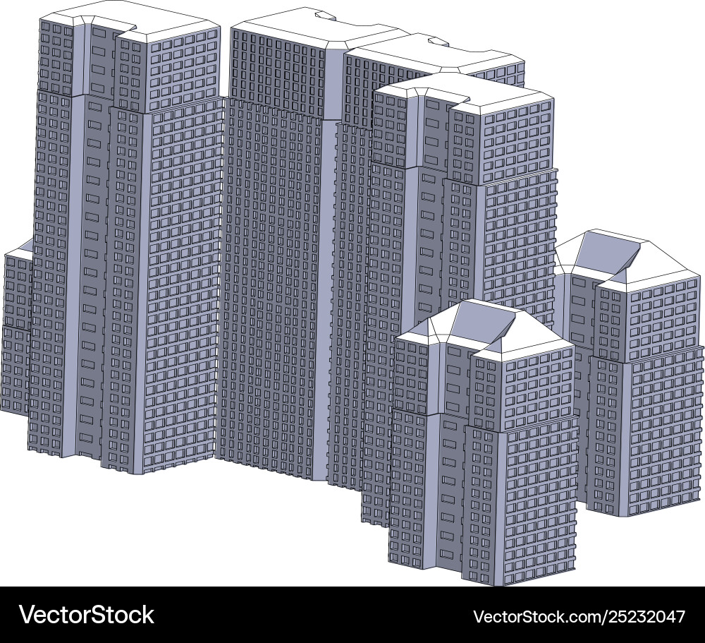 Frame gray building Royalty Free Vector Image - VectorStock