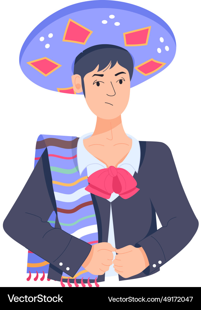 Hispanic costume Royalty Free Vector Image - VectorStock